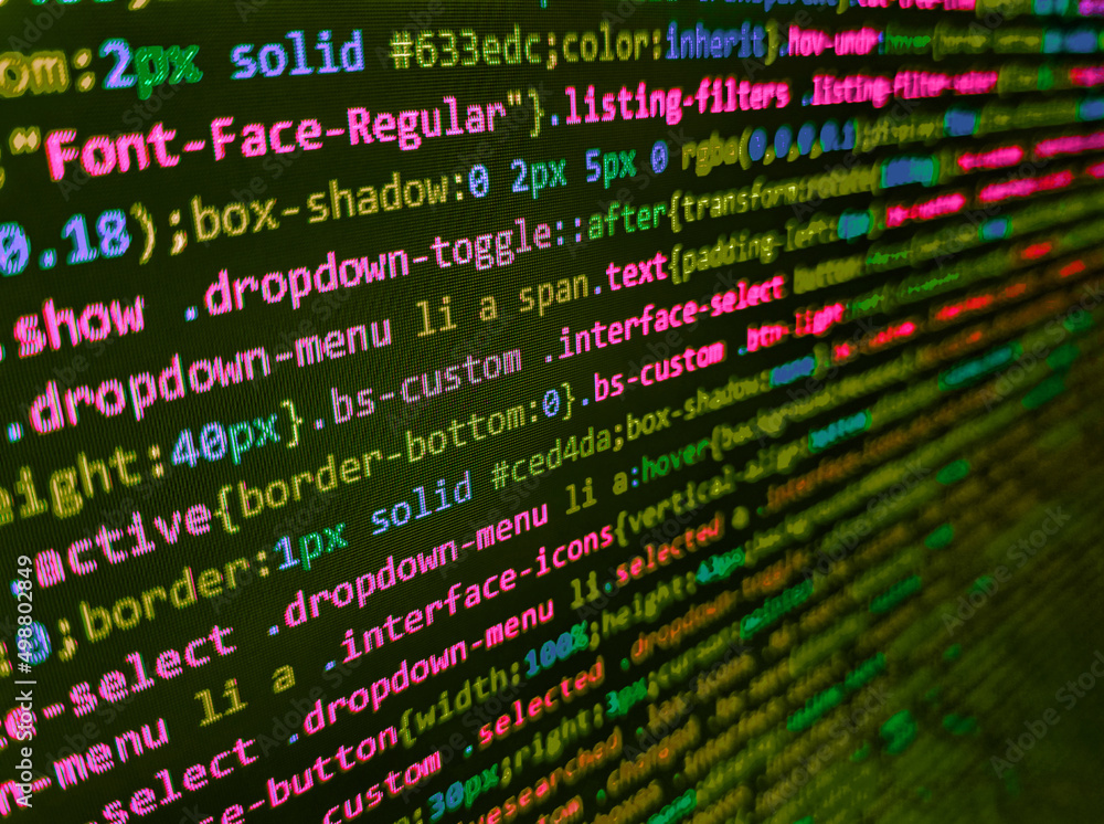 Modern Tech Developer Working On Websites Codes In Office Programming Of Internet Website