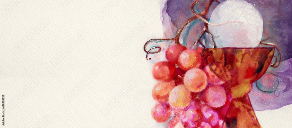 Eucharist. Maundy Thursday. Watercolor.. Stock Illustration | Adobe Stock