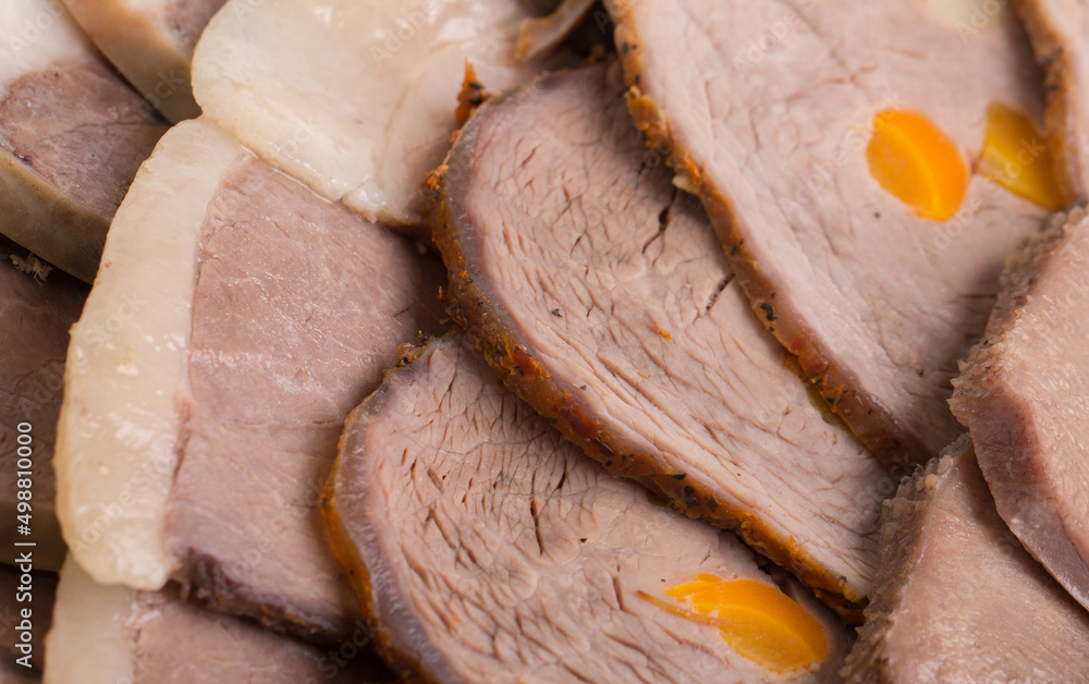 The cold cuts are beautifully served in the restaurant. Sausage Meat ...