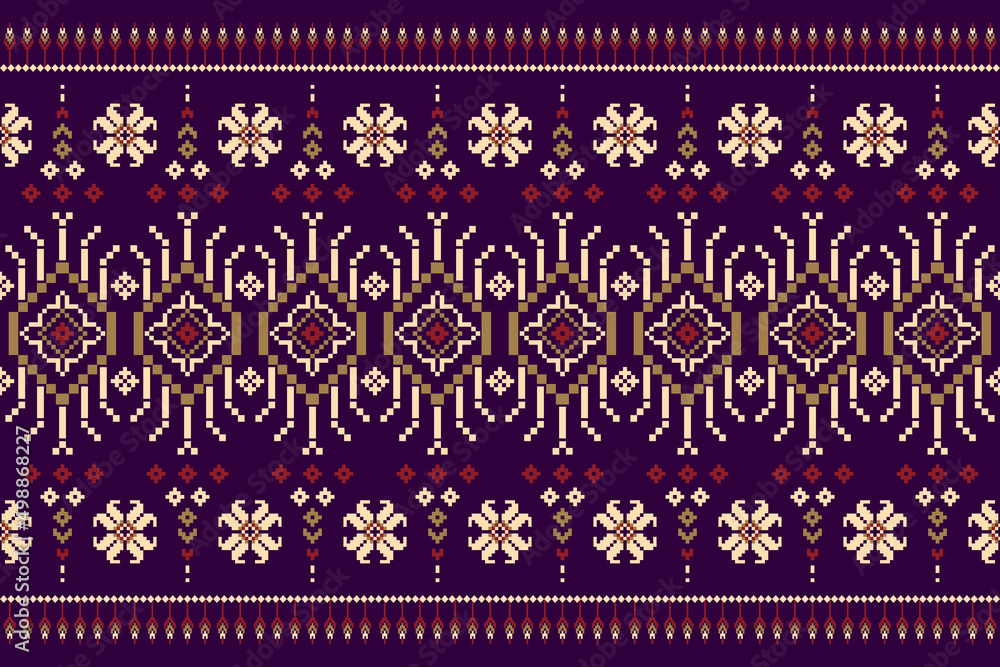 Purple Aztec Background