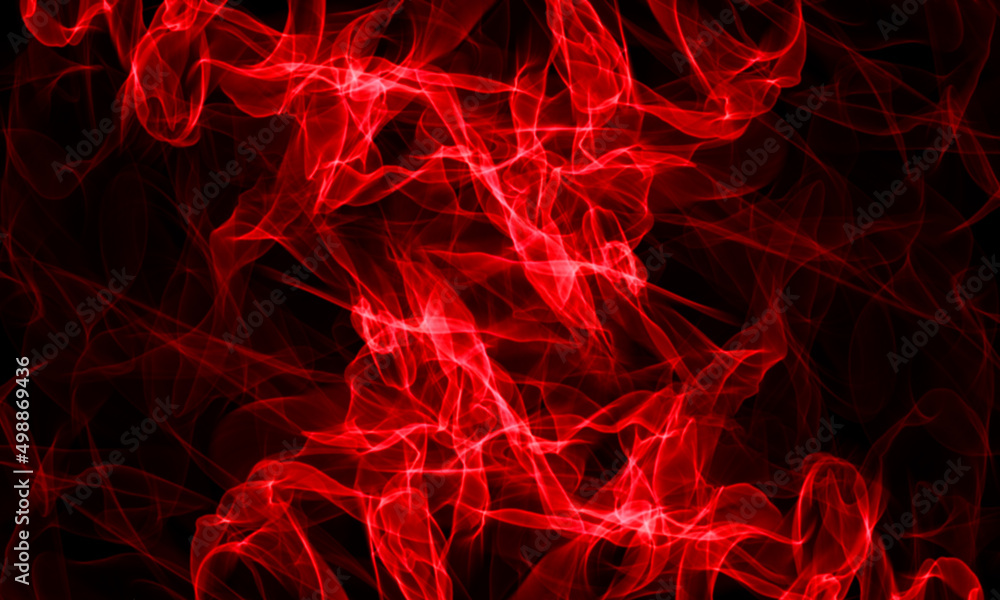 abstract red wavy background with smokey effects and lighting Stock ...