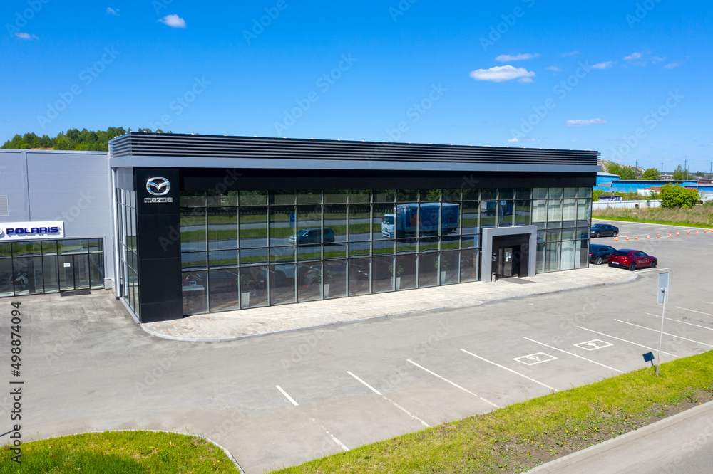 Mazda dealership with modern facade. Tokyo, Japan Stock Photo | Adobe Stock