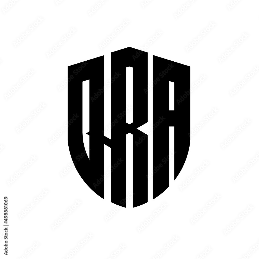 QRA letter logo design. QRA modern letter logo with black background ...