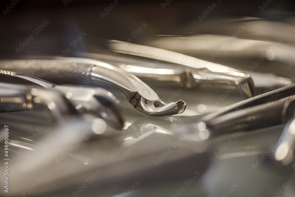 Surgical medical dental metal instruments, forceps for tooth extraction ...