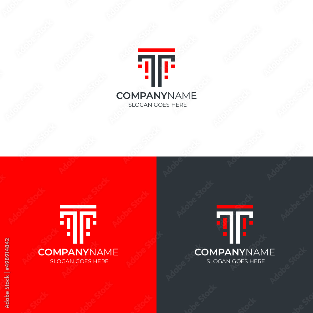 Letter TT logo Design Template Stock Vector | Adobe Stock
