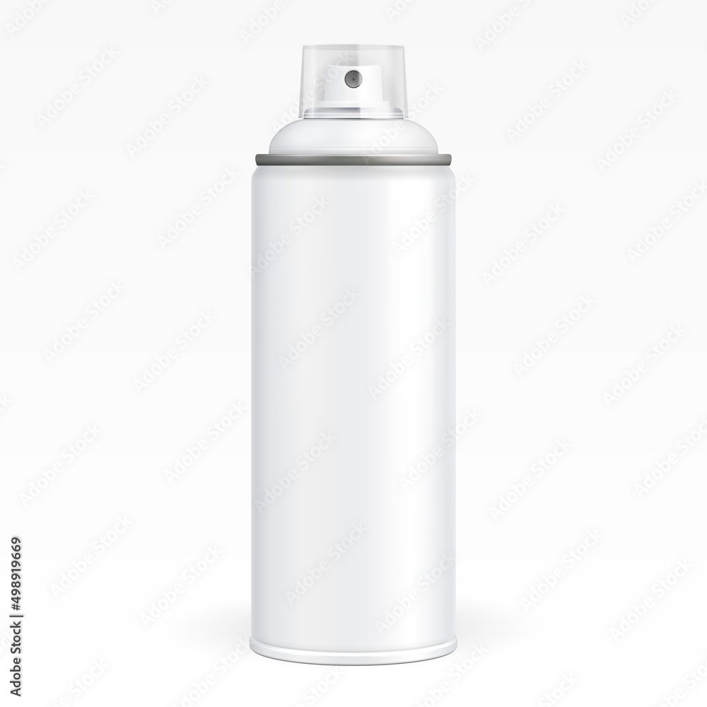 White Paint Aerosol Spray Metal 3D Bottle Can, Graffiti, Deodorant ...