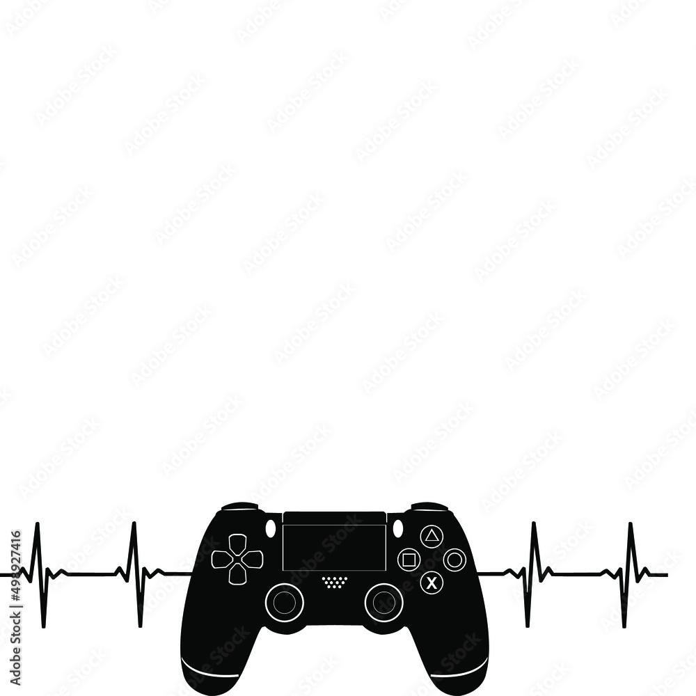 Game Pulse Heartbeat , Game Pulse Ekg, Pulse Game Vector, gamer vector ...