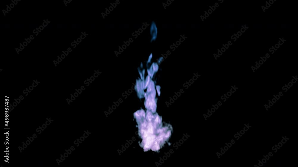Blue- purple fire flame seamless loop animation. HQ looped animation ...