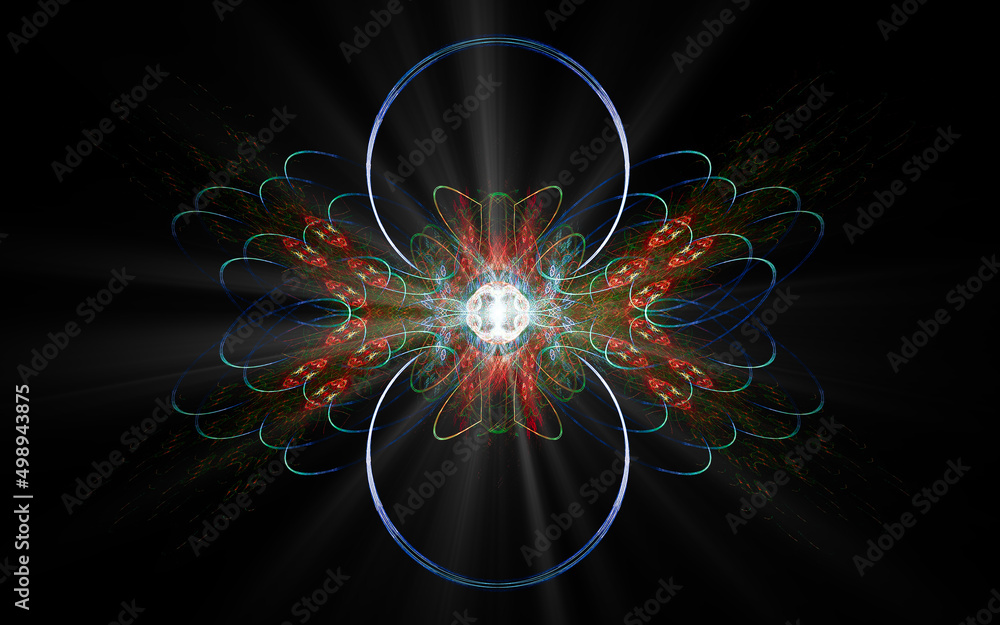 Illustrazione Stock abstract illustration of a computer generated ...