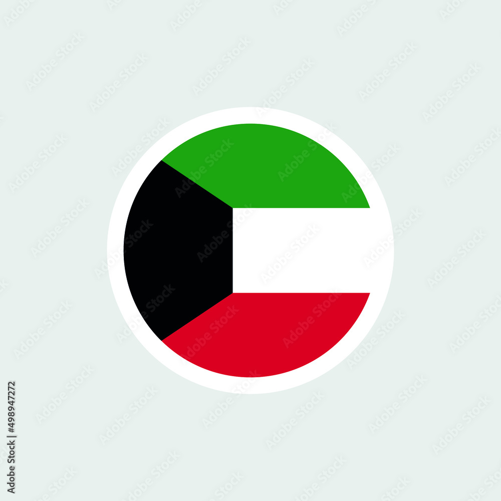 Flag of Kuwait. Kuwaiti flag. State symbol of Kuwait. Stock Vector ...