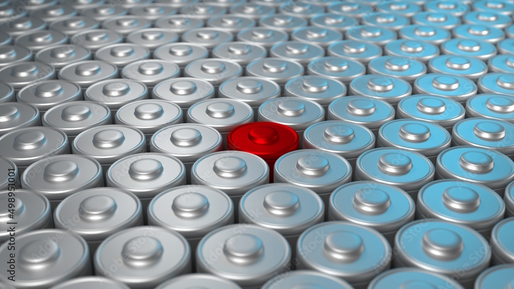 Dead Lithium Battery cell - electrical power supply of rechargeable ...