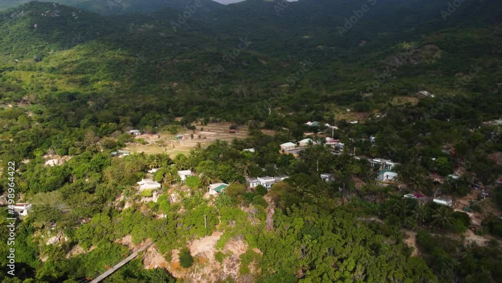 Cau gay remote village inside Nui chua national park, trekking travel ...