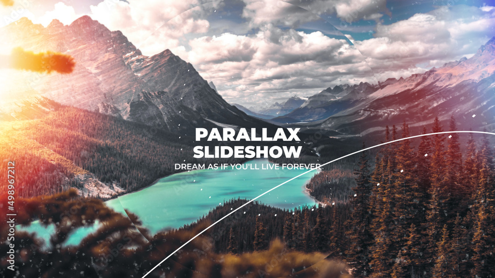 Parallax Slideshow Replacement Title Stock Template | Adobe Stock