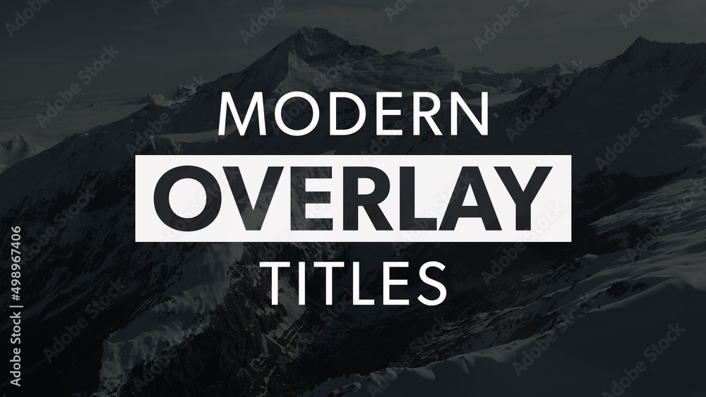 Slide in Text Overlay Titles with Cut Out Stock Template | Adobe Stock