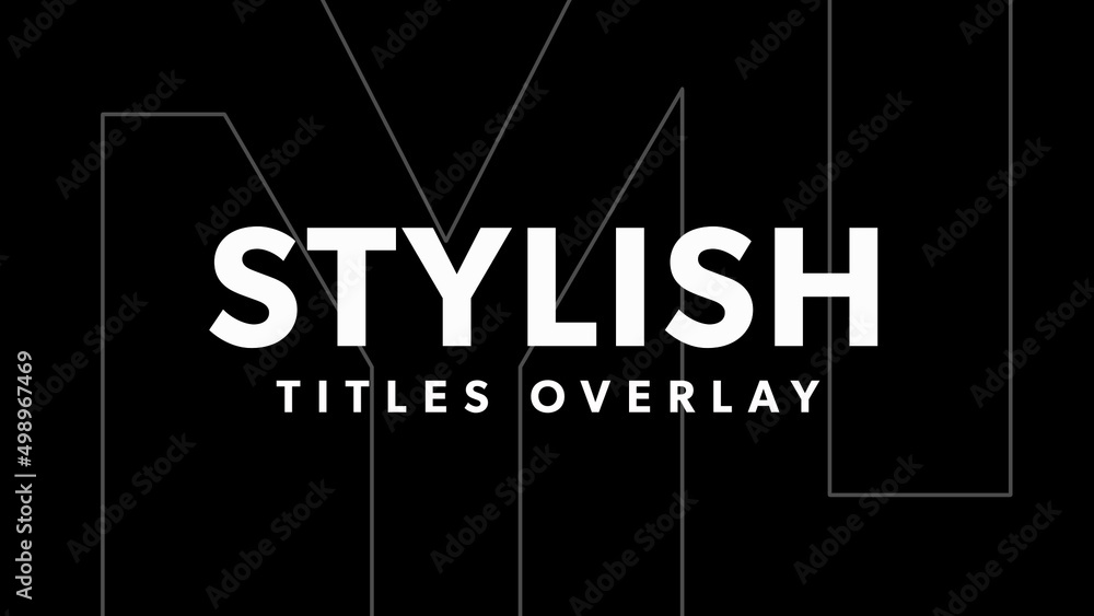 Rotating Letters Dynamic Opener Stock Template | Adobe Stock