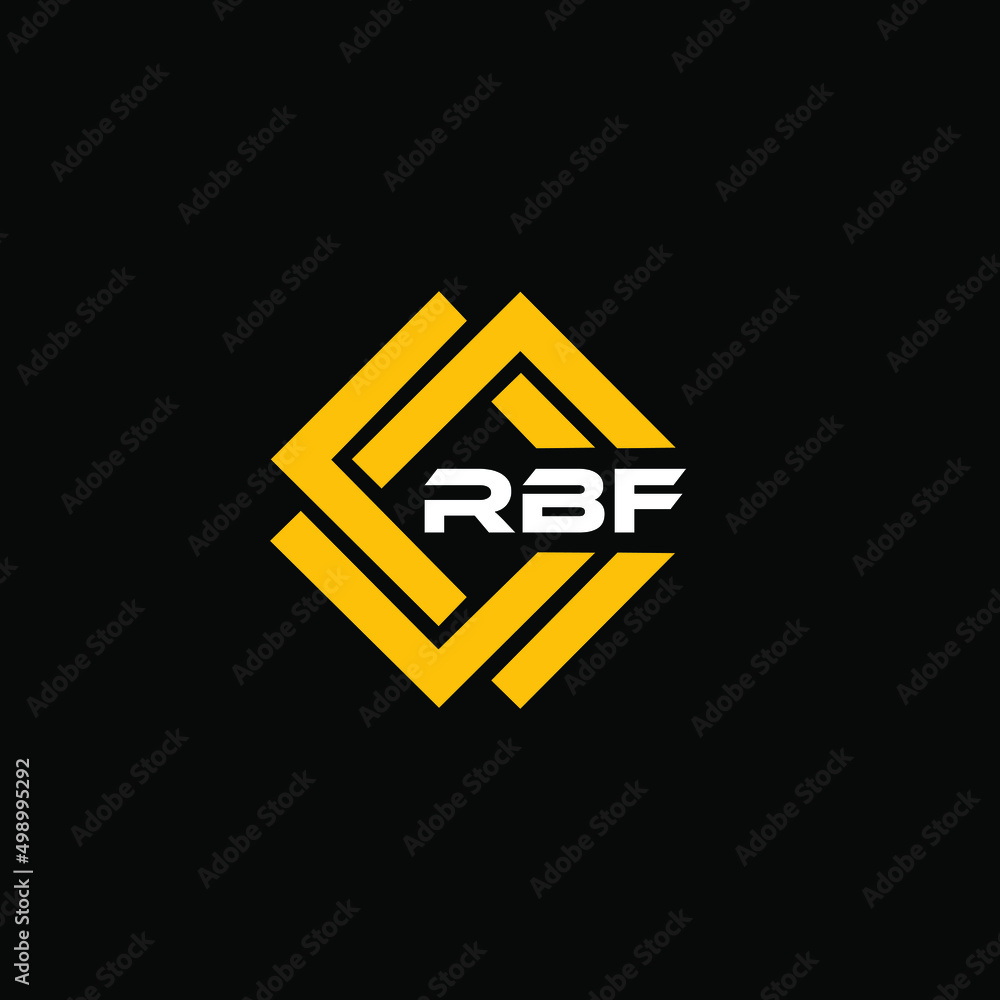 RBF 3 letter design for logo and icon.RBF monogram logo.vector illustration. Stock Vector ...