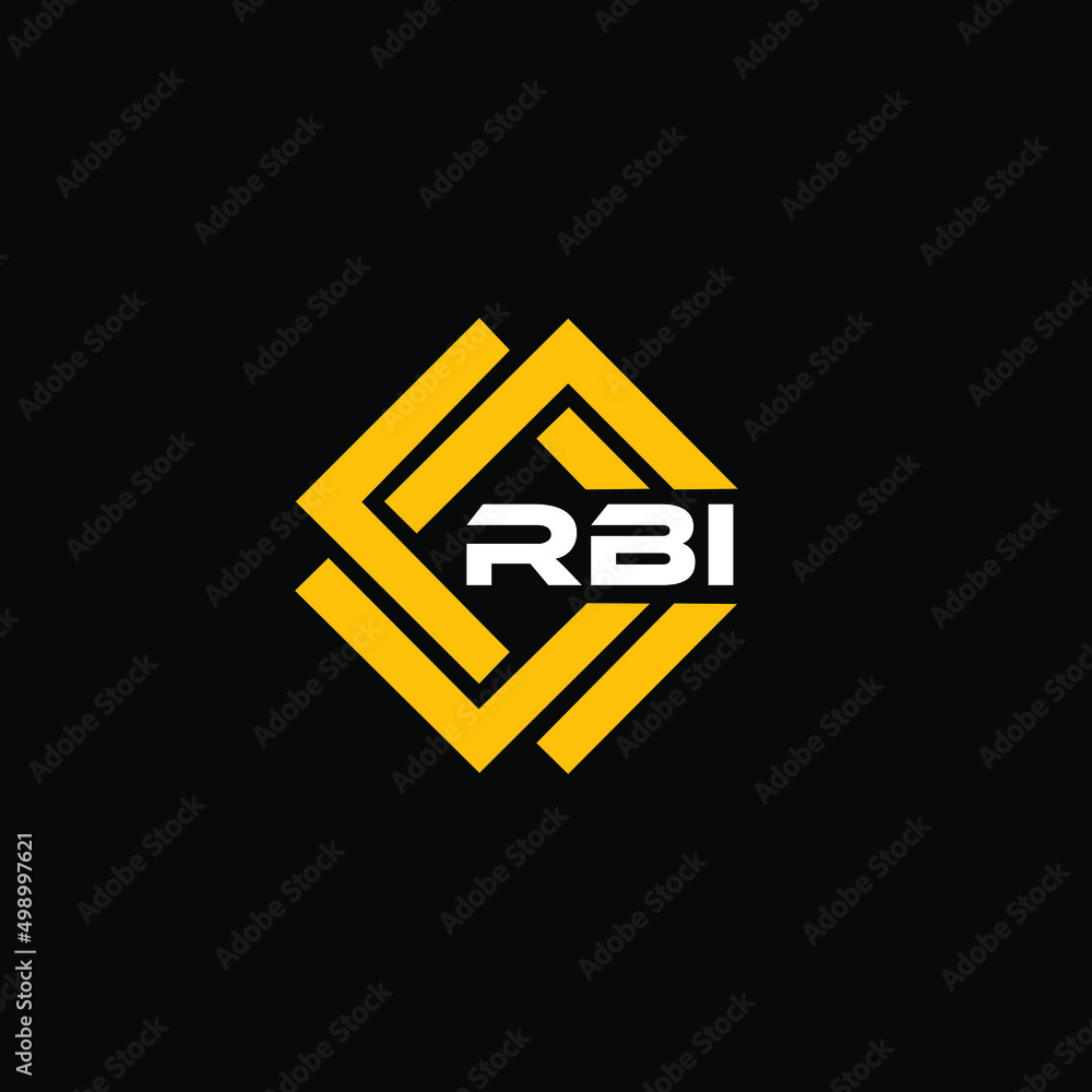 RBI 3 letter design for logo and icon.RBI monogram logo.vector ...