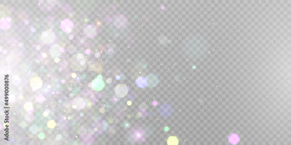 Sparkling glare light effects with colorful shimmer. Beautiful lens ...