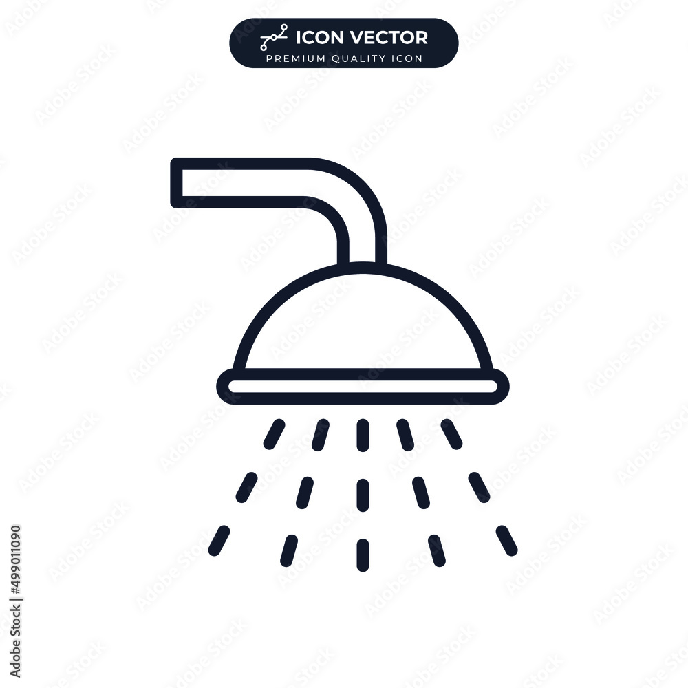 shower icon symbol template for graphic and web design collection logo ...