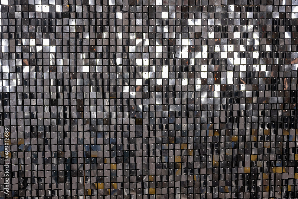 Silver background with square texture. Stock Photo | Adobe Stock