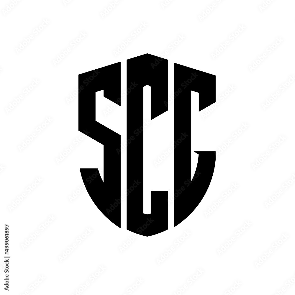 Vecteur Stock SCG letter logo design. SCG modern letter logo with black ...