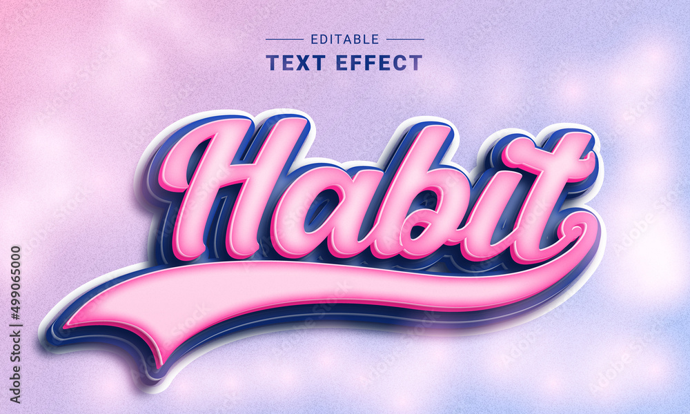 Editable Lettering Text Effect Mockup. Handdrawn text effect Stock ...