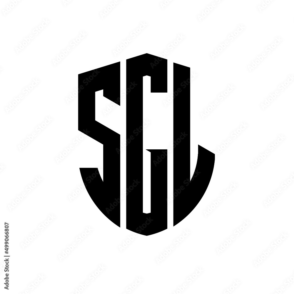SGL letter logo design. SGL modern letter logo with black background ...