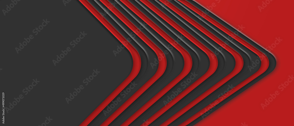 Red banner mockup. Poster information business modern design proposal ...