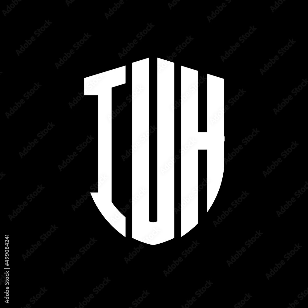 SVH letter logo design. SVH modern letter logo with black background ...