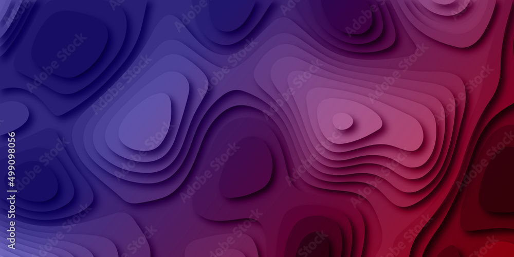 Luxury red, purple abstract Papercut multi layers 3D dark red purple ...