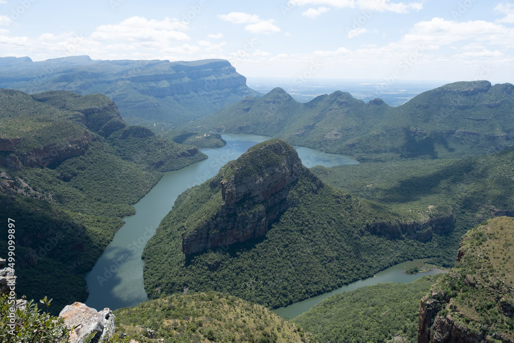 Panorama Route South Africa, Blyde river canyon with the three ...