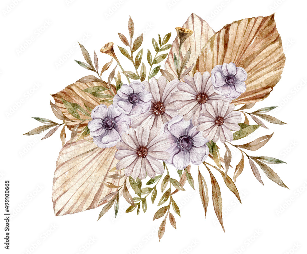 Bohemian Flower Drawing