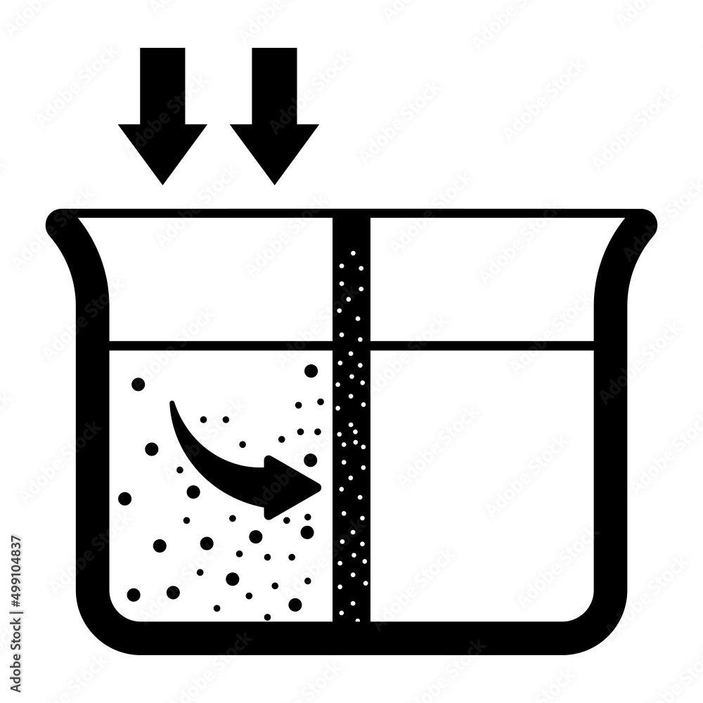deionization vector icon design, Water Treatment and Purification Plant ...