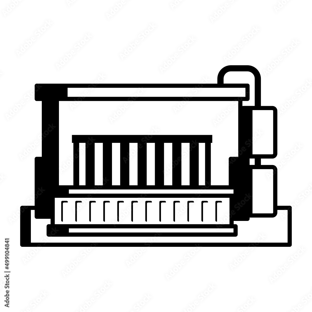 Membrane Bioreactor station vector icon design, Water Treatment and ...