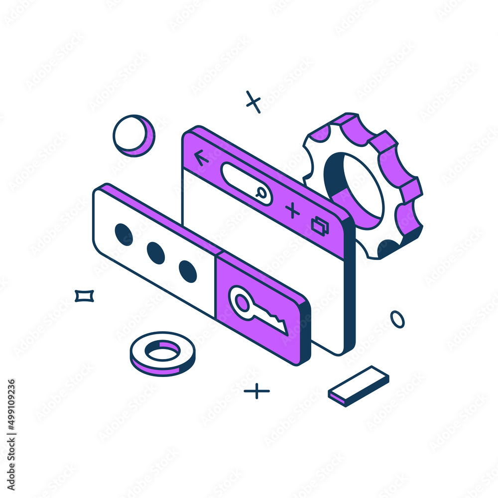 Website personal account password protective access secret data ...