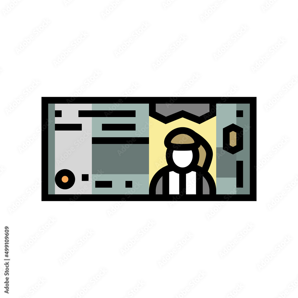 omani rial omr color icon vector. omani rial omr sign. isolated symbol ...