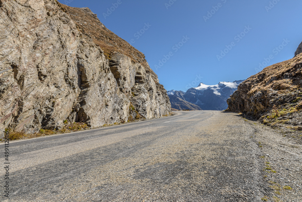 mountain pass road alps col de l'iseran Stock Photo | Adobe Stock