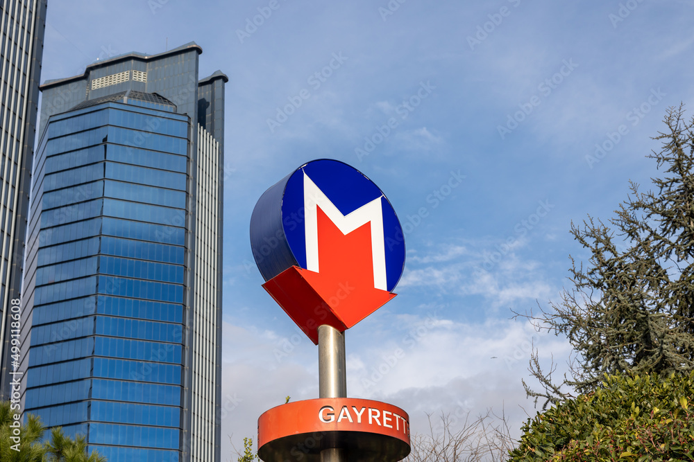 Metro Istanbul. Logo of Metro or Subway or Underground system of ...