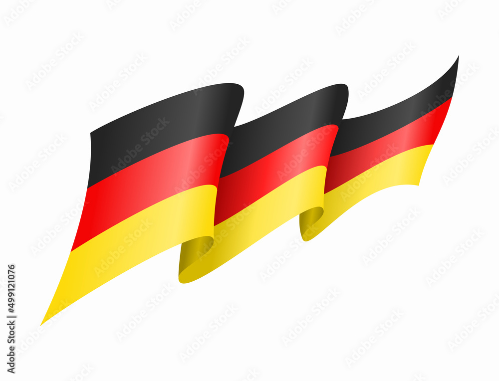 German flag wavy abstract background. Vector illustration. Stock Vector ...