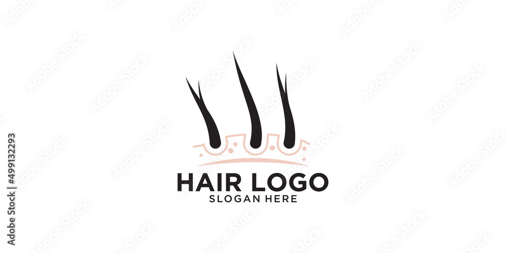 hair treatment logo with modern concept premium vector Stock Vector ...