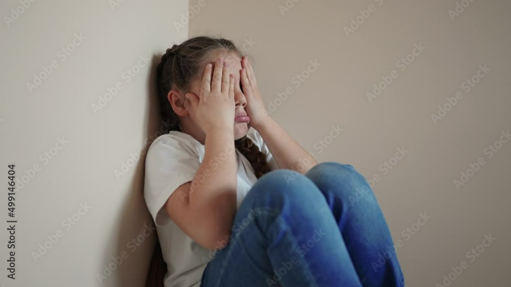 Child Crying In Corner