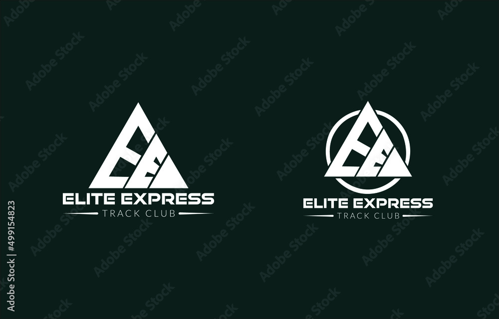 EEE logo design concept with background. Initial based creative minimal ...