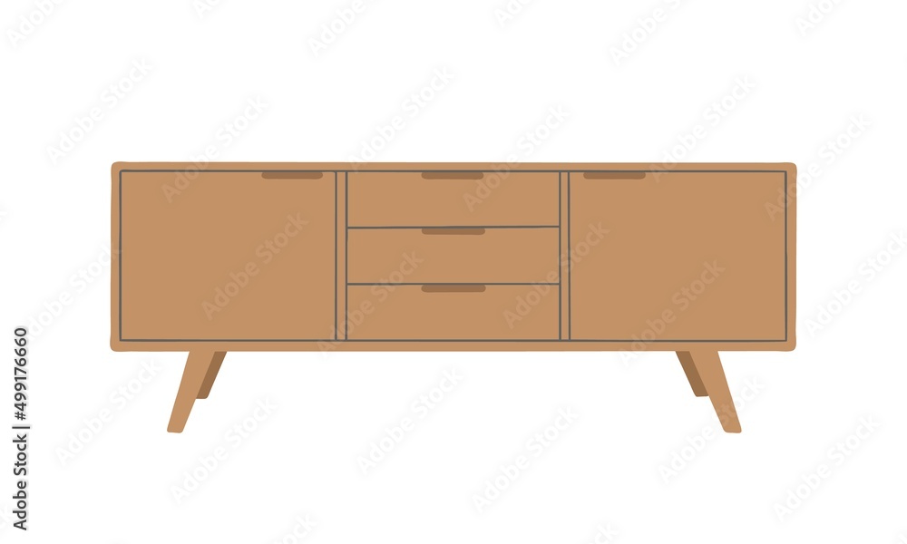 Wooden TV stand. Can also be used for furniture design. Furniture ...