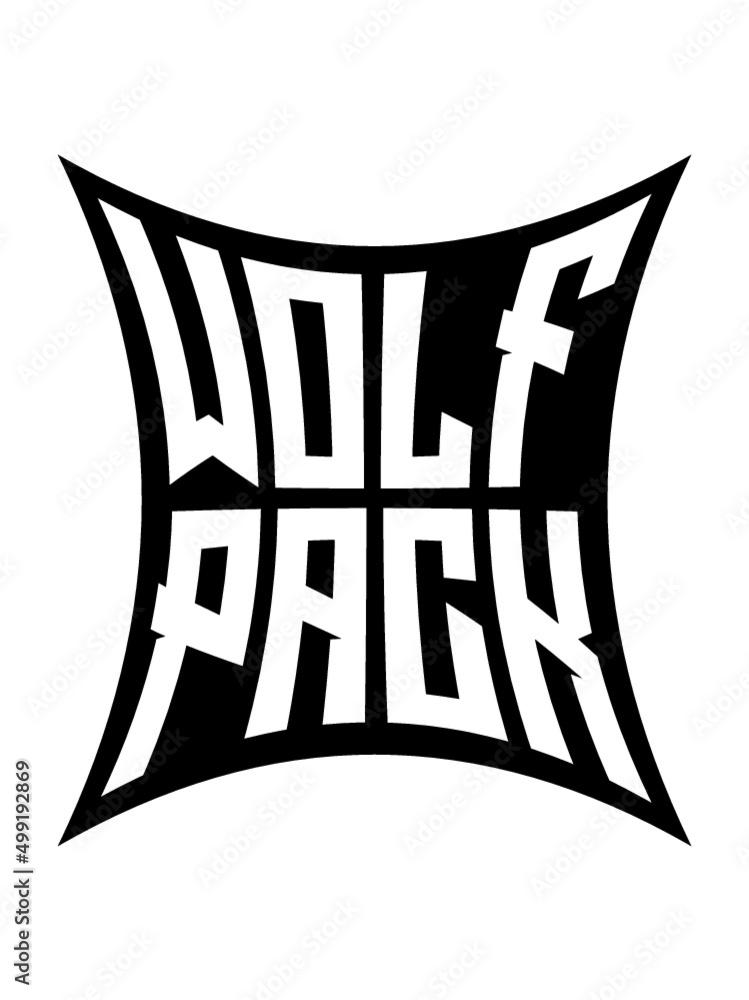 Logo Wolf Pack Stock Vector | Adobe Stock