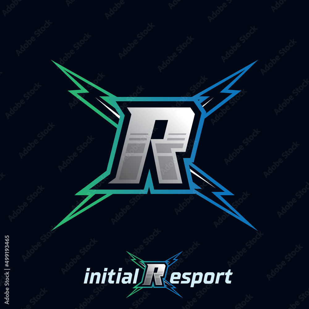 Initial A letter esport logo illustration, esport mascot gamer team ...