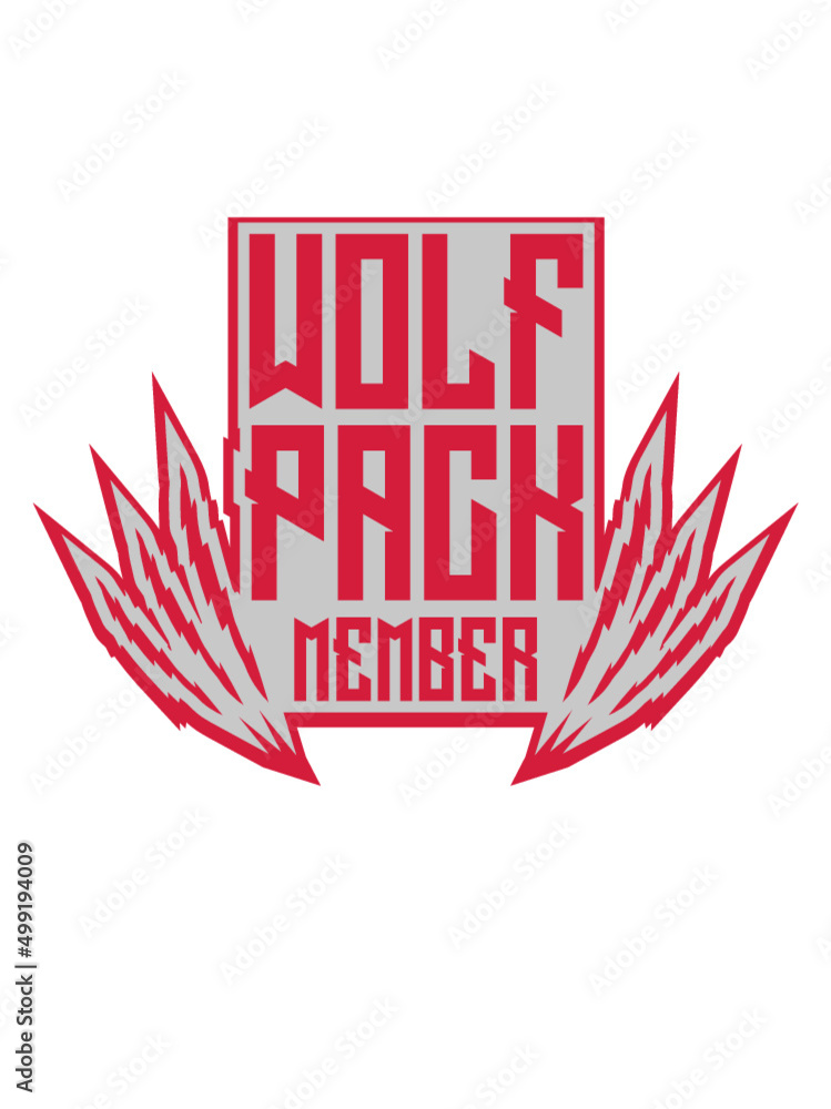 Logo Wolf Pack Stock Vector | Adobe Stock