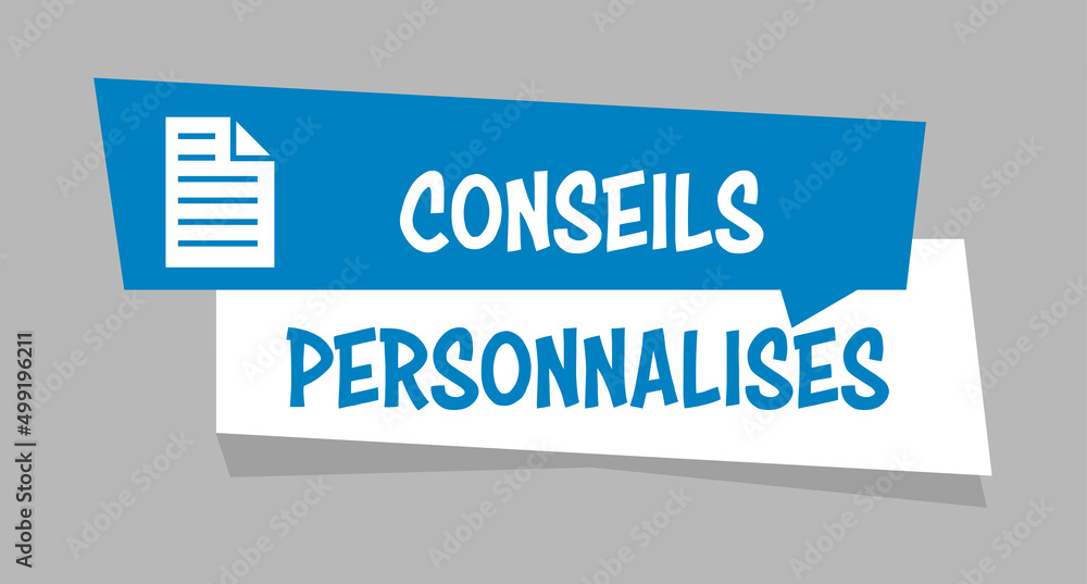 Logo conseils personnalisés. Stock Vector | Adobe Stock