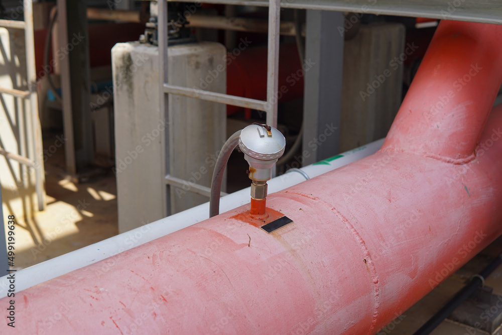 Condenser pipes in the refrigeration system Stock Photo | Adobe Stock