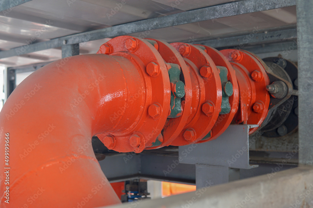 Condenser pipes in the refrigeration system Stock Photo | Adobe Stock