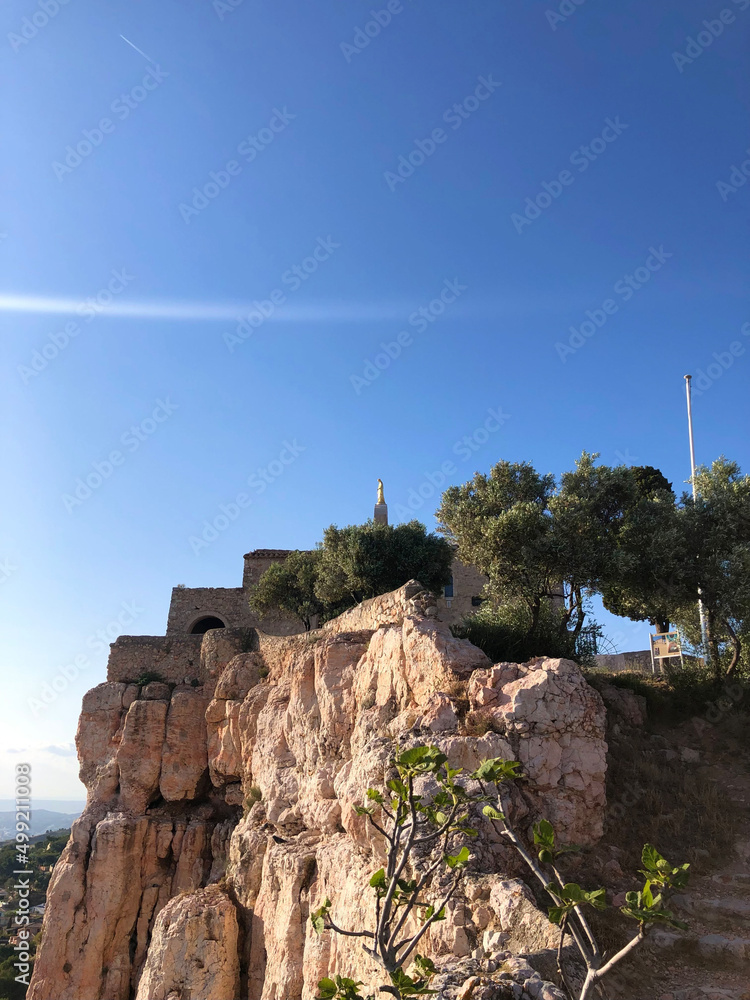 Vitrolles, France - June 7, 2019 : Picture of Rocher de Vitrolles, La ...